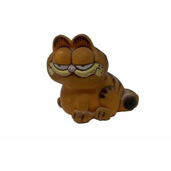 Toys | Vintage 1981 Sitting Smirking Smiling Garfield Plastic Pvc 175 ...